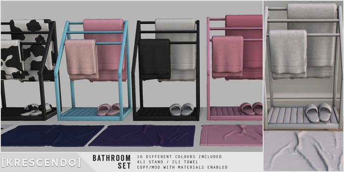Second Life Marketplace - [Kres] Bathroom Set